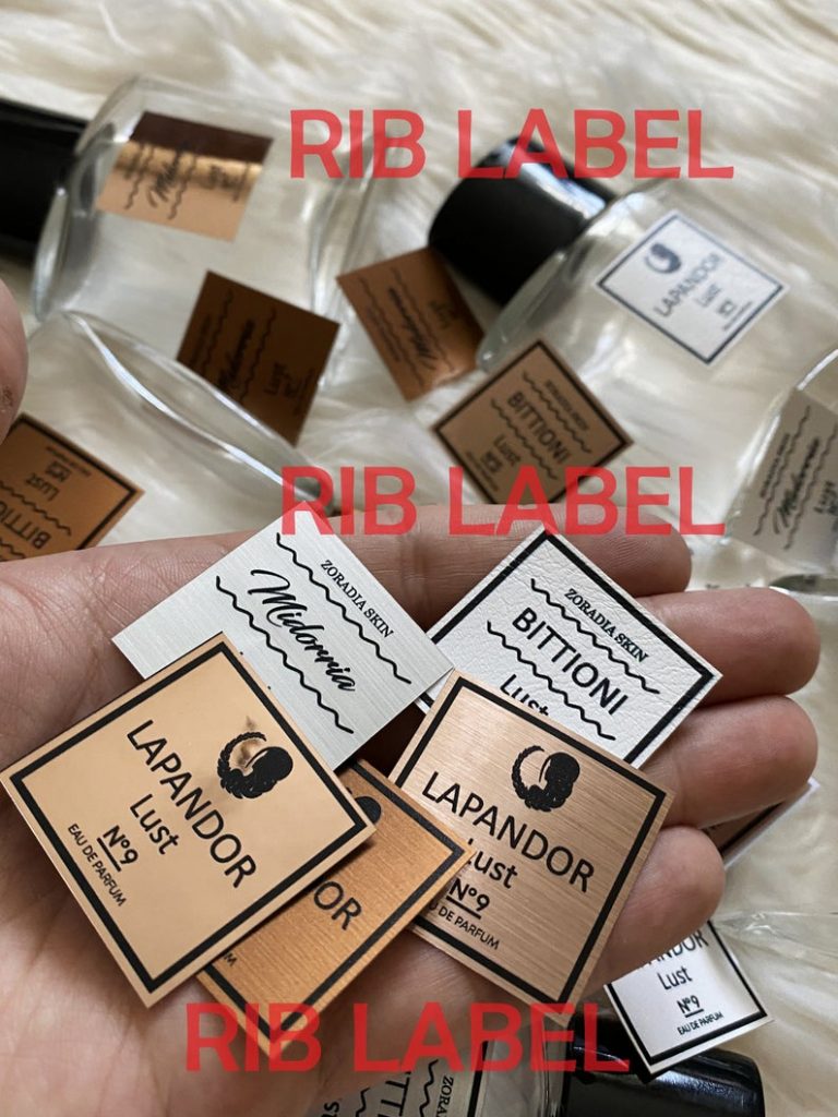 Plastic Perfume Tags - Barcode Metal Label
